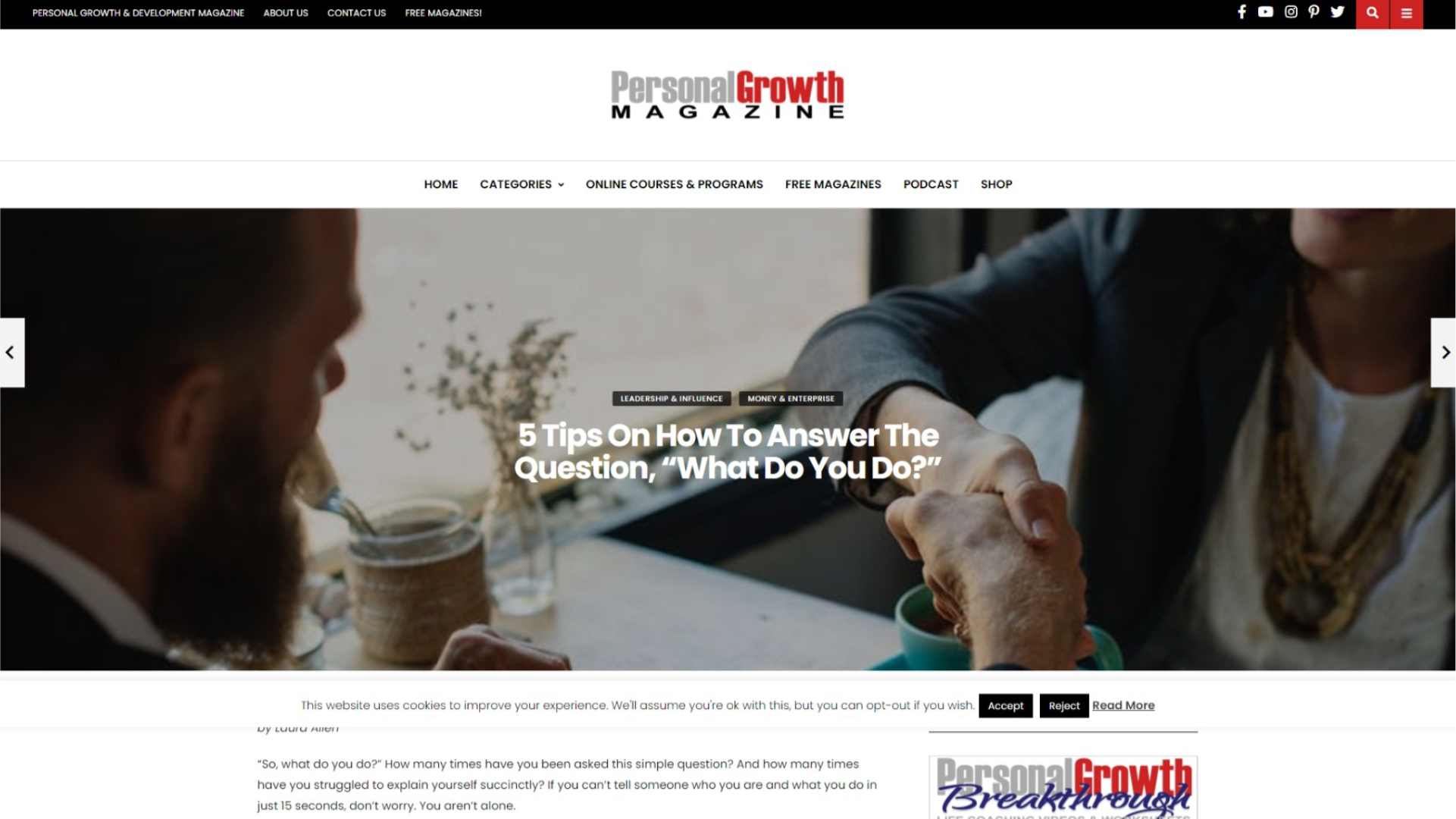 5 Tips On How To Answer The Question, “What Do You Do?” - 15 Second Pitch